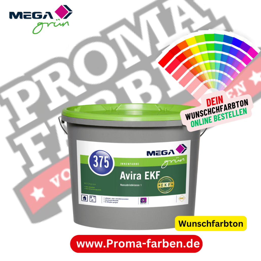 MEGAgrün 375 Avira EKF Wunschfarbton 12,5l (Allergikerfarbe) » Jetzt Bei Proma Farben Kaufen