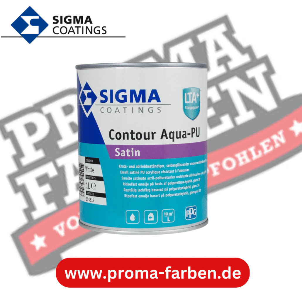 SIGMA Contour Aqua-PU Satin 1l Weiss Jetzt Günstig Kaufen